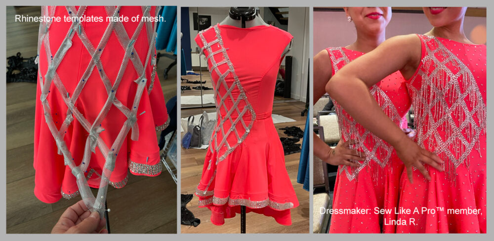 How to Transfer Your Rhinestone Design to Your Dress - Seams ...